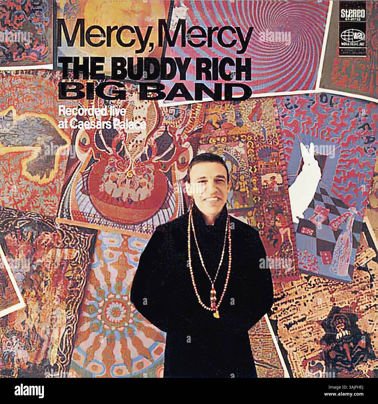 Buddy Rich Big Band - Mercy, Mercy - Vintage jazz record cover Stock ...