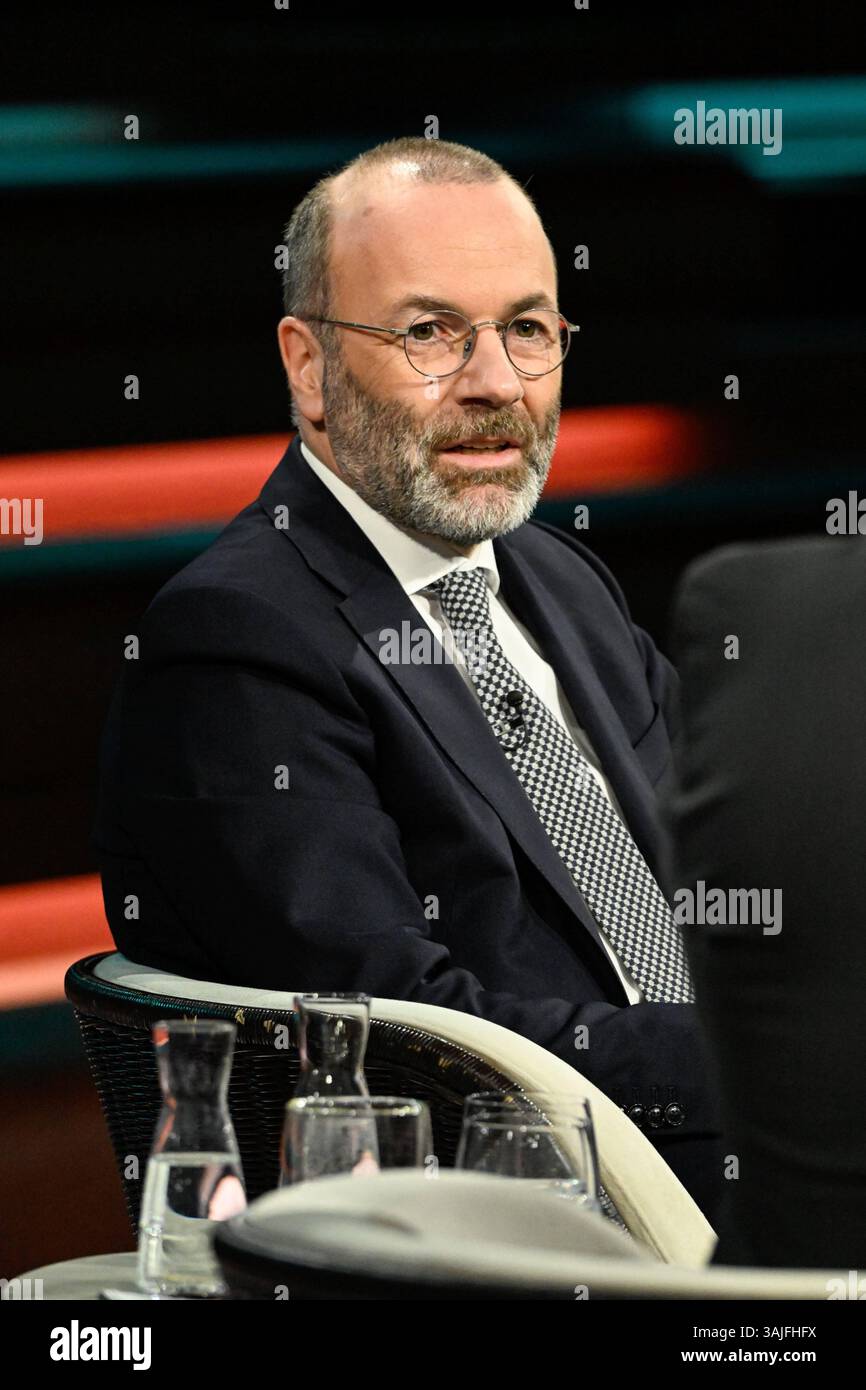 Manfred Weber Politiker 04/25 her Manfred Weber am 8. April 2025 in ...