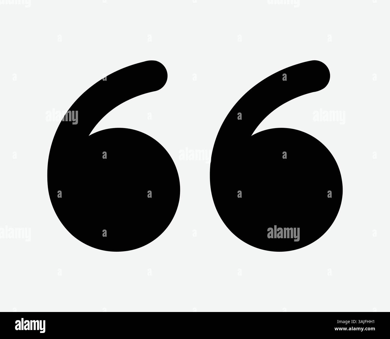 Open Quotation Mark Black Shape Icon Opening Quote Marks Symbol Speech ...