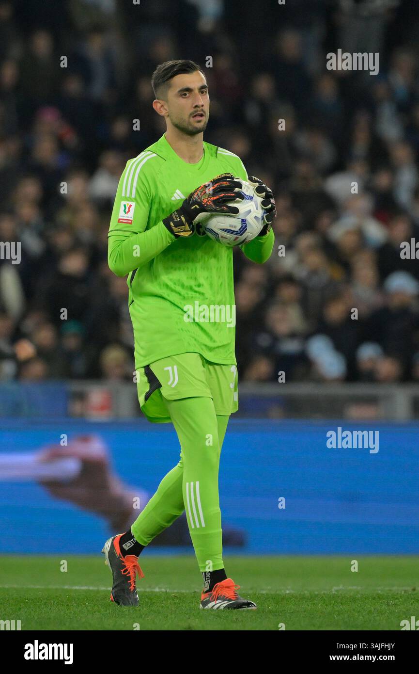 Juventus’ goalkeeper Mattia Perin during the Coppa Italia Semi-final ...