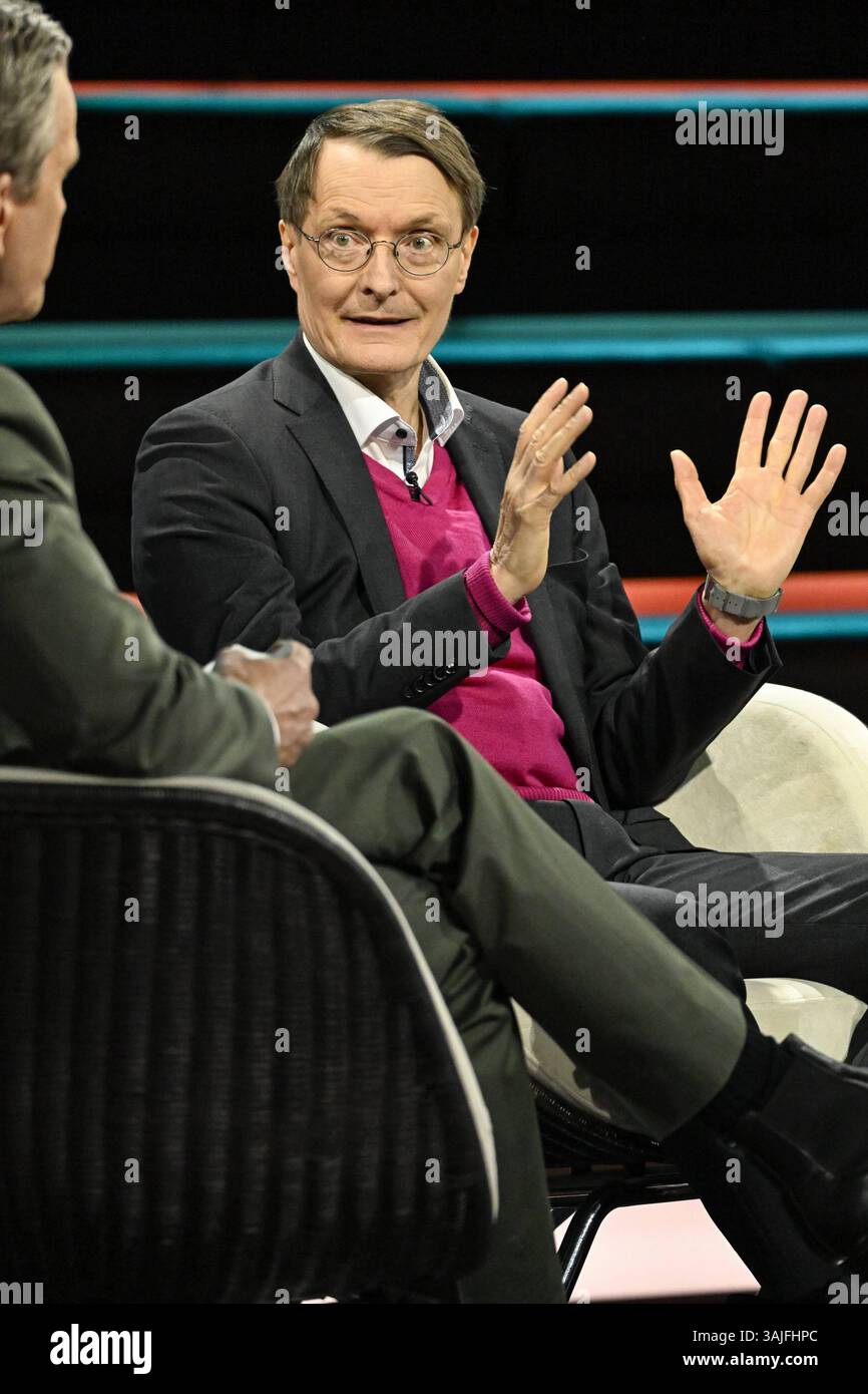 Markus Lanz li. mit Karl Lauterbach 04/25 her Markus Lanz li. und Karl ...