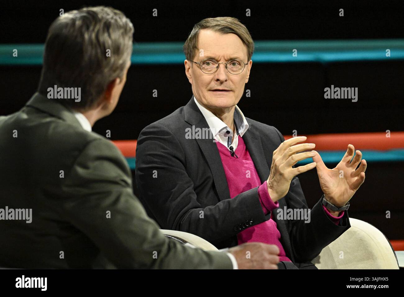 Markus Lanz li. mit Karl Lauterbach 04/25 her Markus Lanz li. und Karl ...