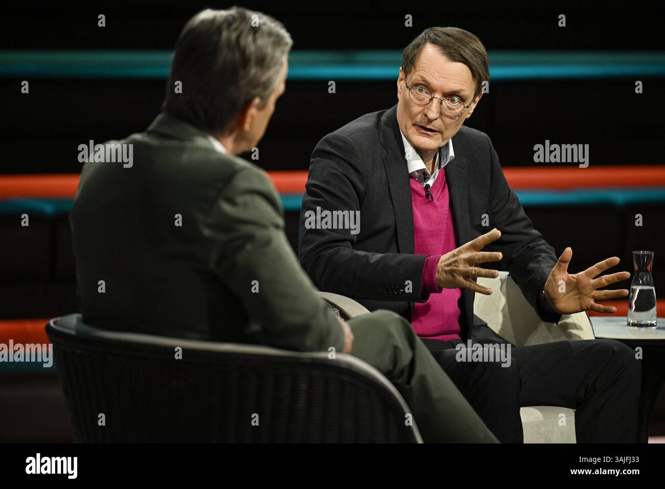 Markus Lanz li. mit Karl Lauterbach 04/25 her Markus Lanz li. und Karl ...