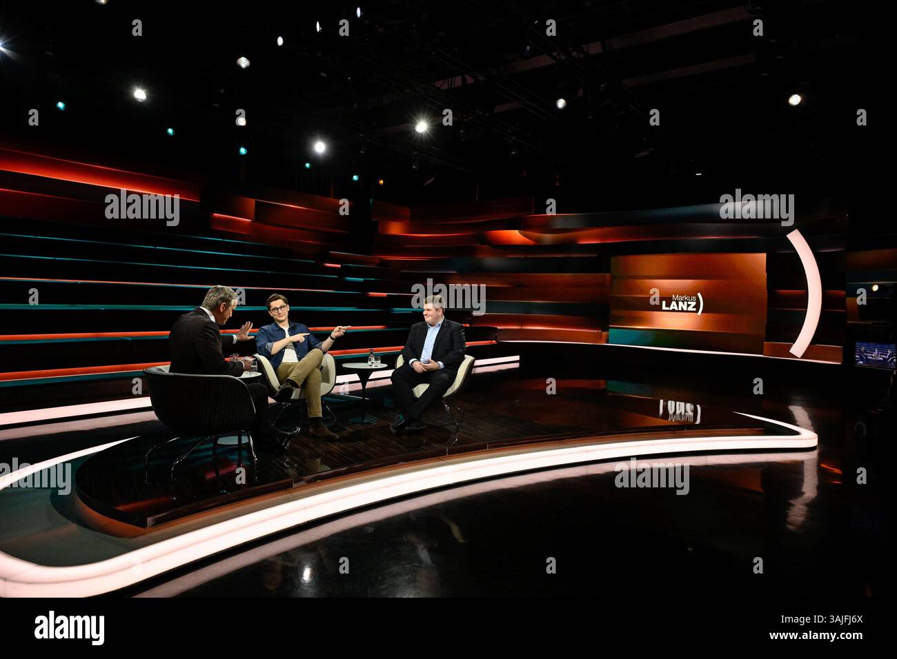 Talkrunde bei Markus Lanz , ZDF 04/25 her Markus Lanz, Philipp Türmer ...