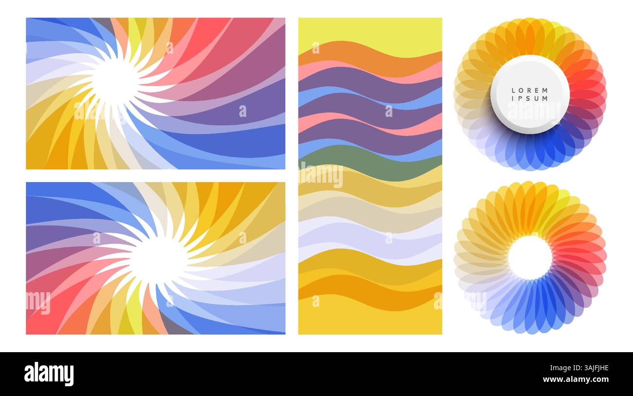 Transparent ring. Circle shape.Abstract wavy background with dynamic ...