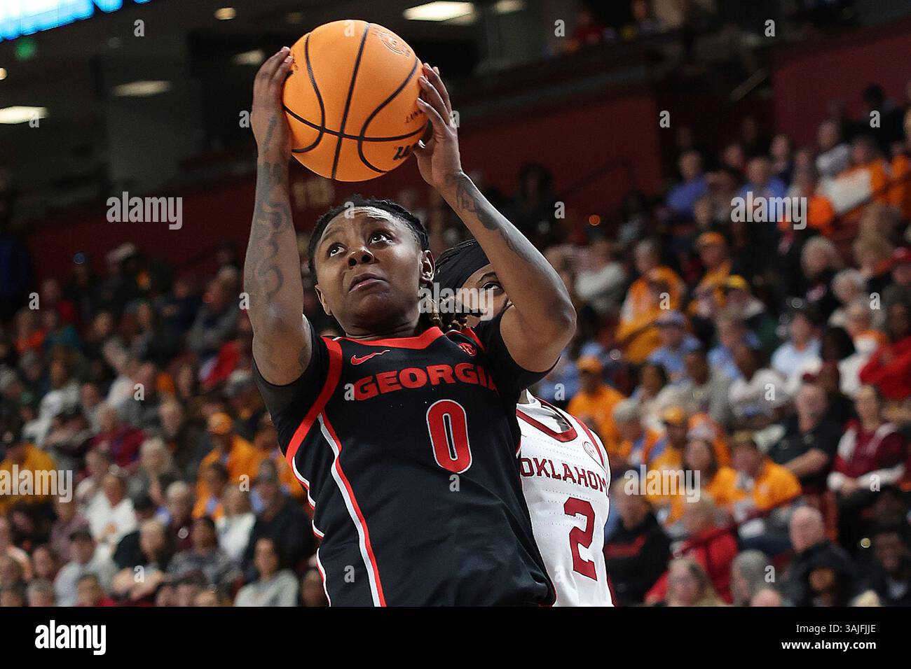GREENVILLE, SC - MARCH 06: Georgia Bulldogs guard Trinity Turner (0 ...
