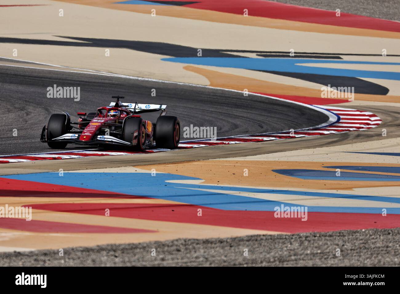 Sakhir, Bahrain. 11th Apr, 2025. Dino Beganovic (SWE) Ferrari SF-25 ...