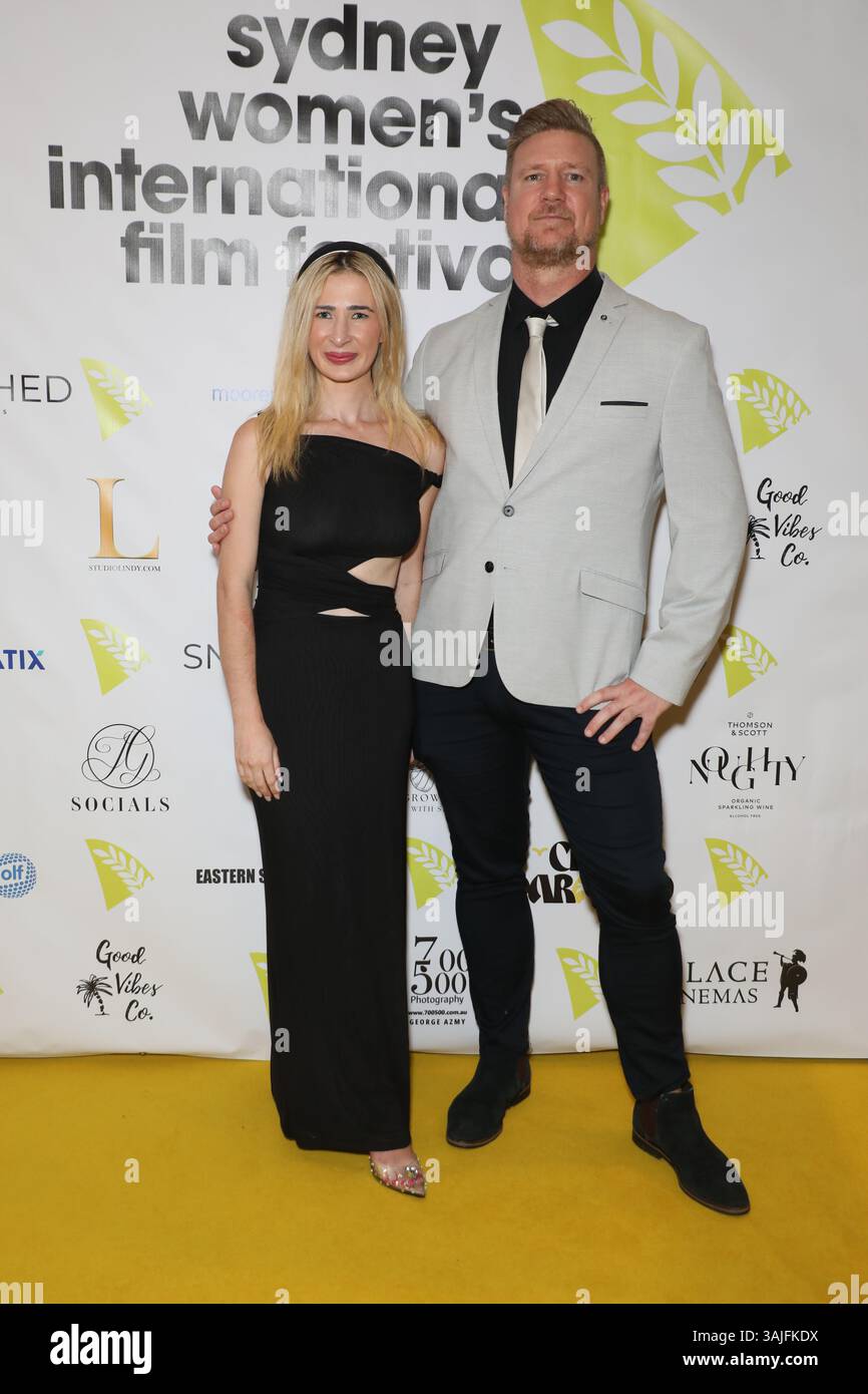 Sydney, Australia. 11th April 2025. Aimee Wooley and Dean Wells attend ...