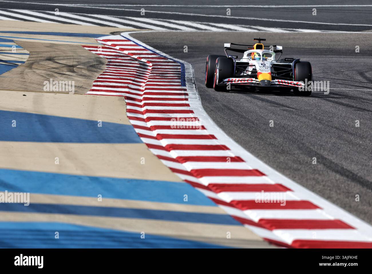 Sakhir, Bahrain. 11th Apr, 2025. Isack Hadjar (FRA) Racing Bulls VCARB ...