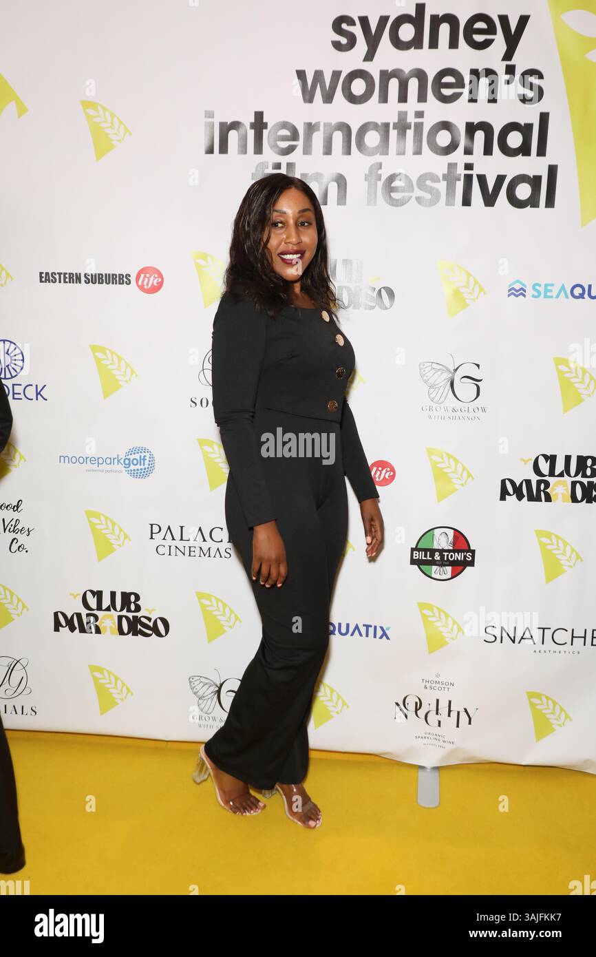 Sydney, Australia. 11th April 2025. Mibengè Nsenduluka attends Sydney Women’s International Film ...