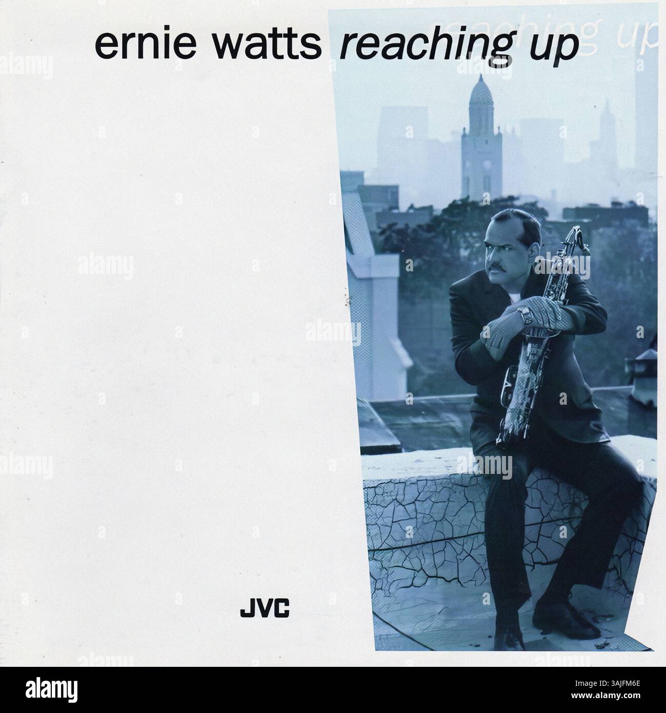 Ernie Watts - Reaching Up - Vintage jazz record cover Stock Photo - Alamy
