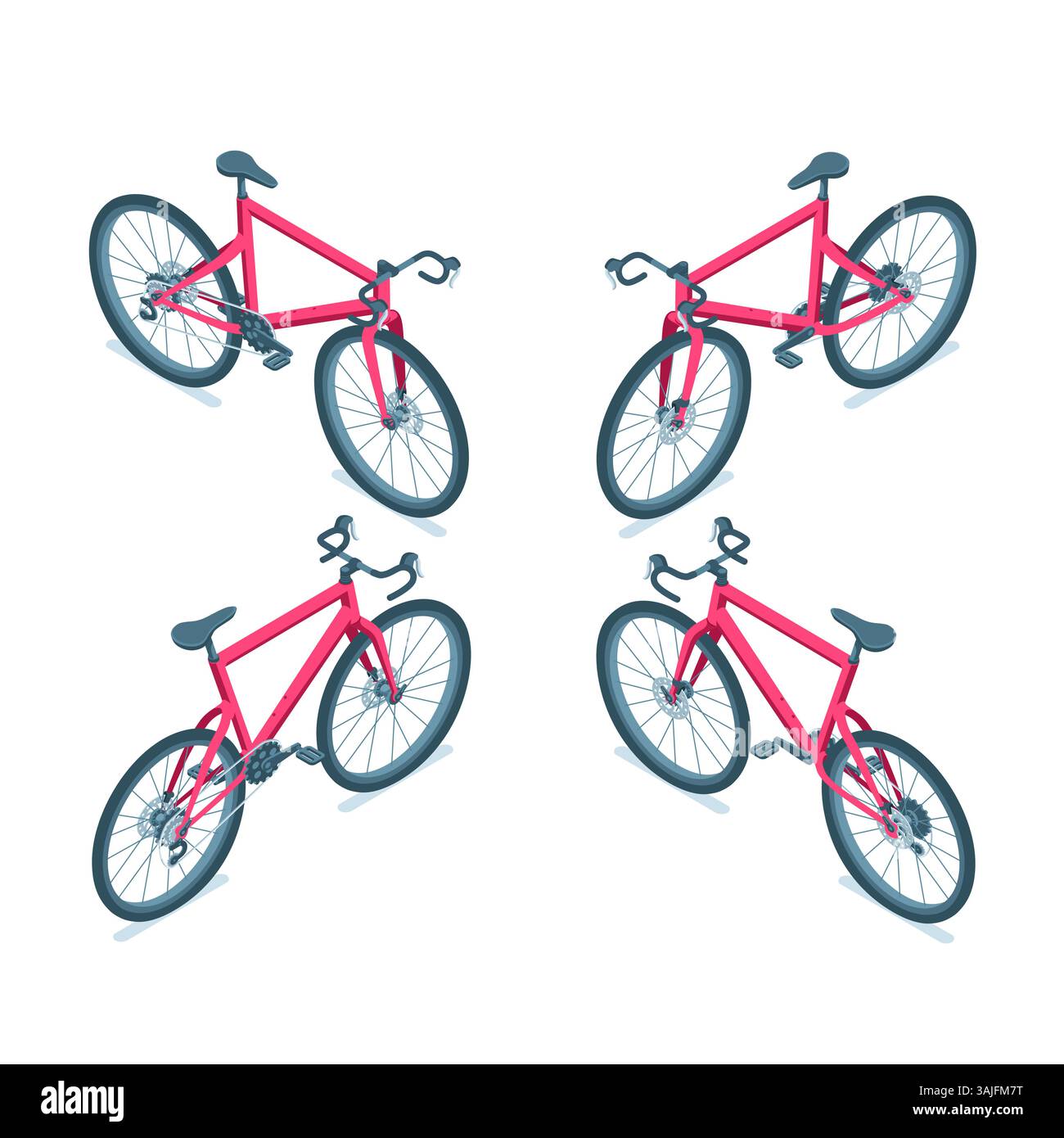 Brakes on a bicycle Stock Vector Images - Alamy