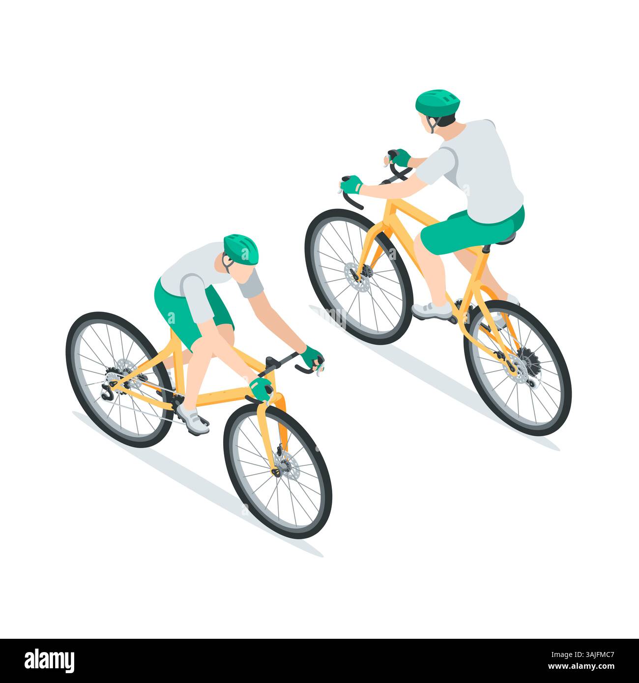 Cycling in city on Stock Vector Images - Alamy