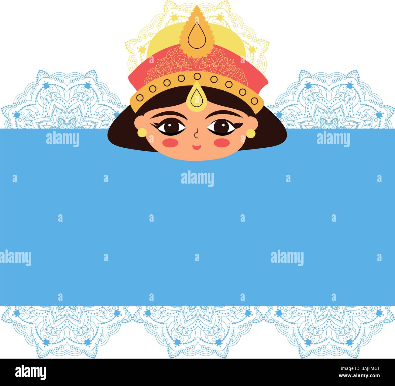 navratri indian festival vector illustration Stock Vector Image & Art ...
