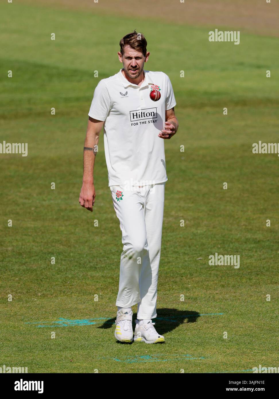 Lancashire's Tom Bailey during day one of the 2025 Rothesay County ...