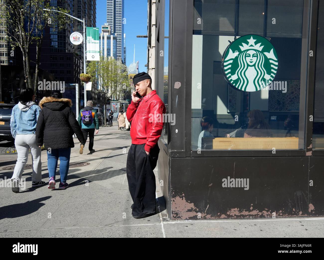 Outside of a Starbucks in Chelsea in New York on Wednesday, April 9 ...