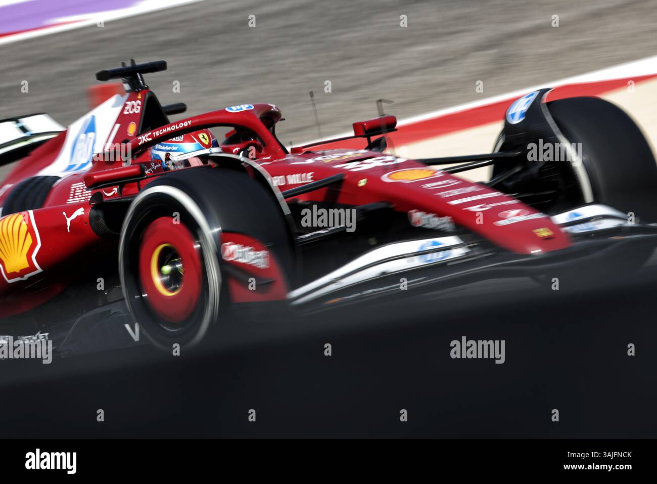 Sakhir, Bahrain. 11th Apr, 2025. Dino Beganovic (SWE) Ferrari SF-25 ...