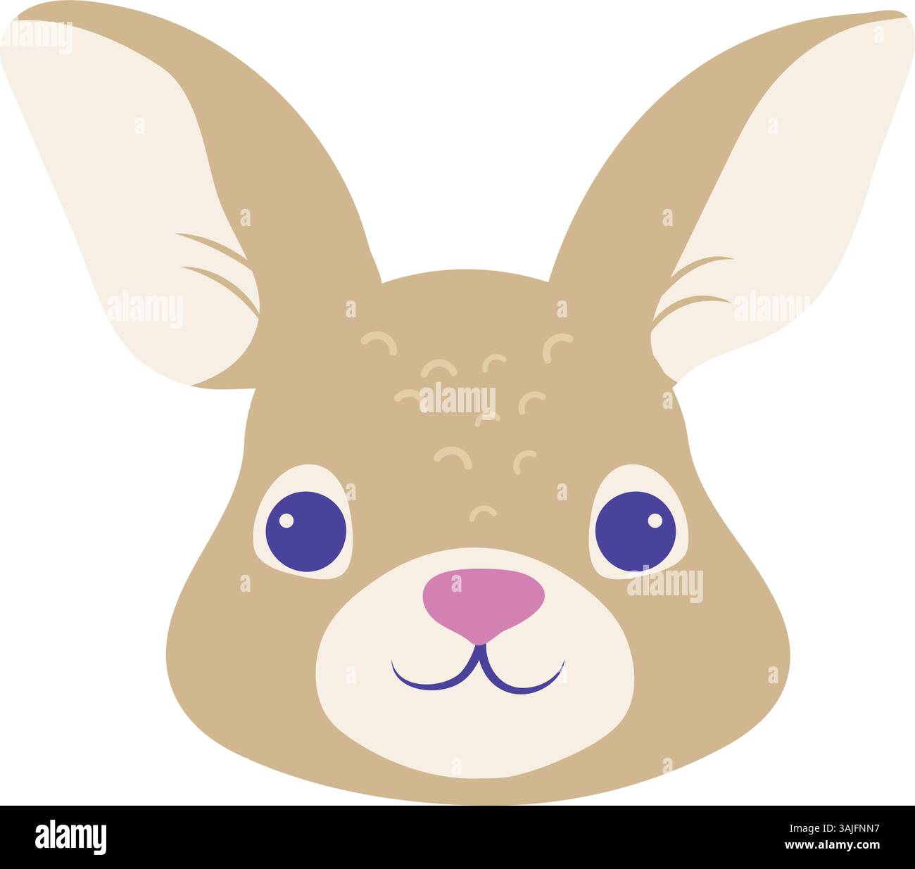 Head of rabbit vector cartoon illustration Stock Vector Image & Art - Alamy