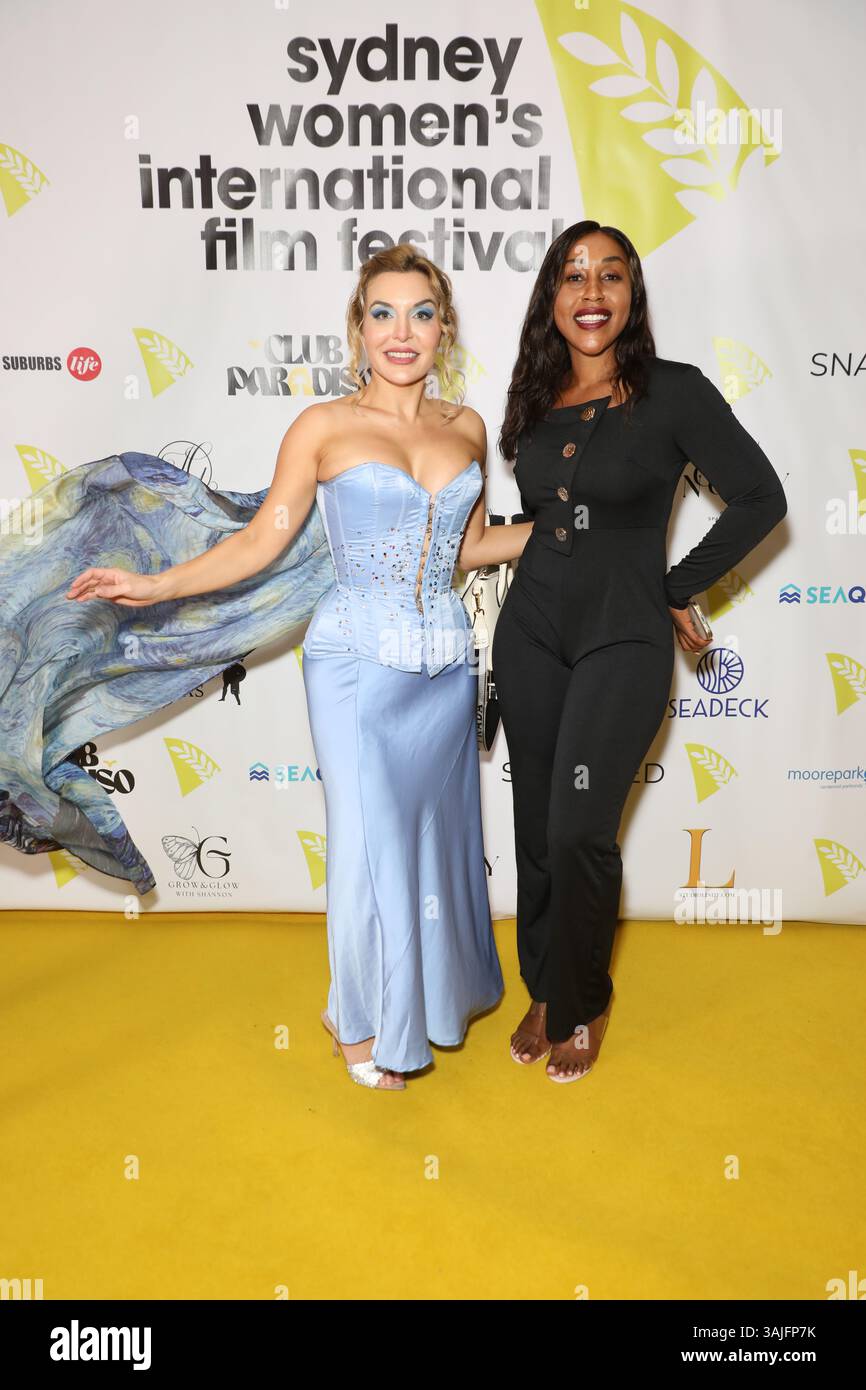 Sydney, Australia. 11th April 2025. Clare McCann and Mibengè Nsenduluka attend Sydney Women’s ...