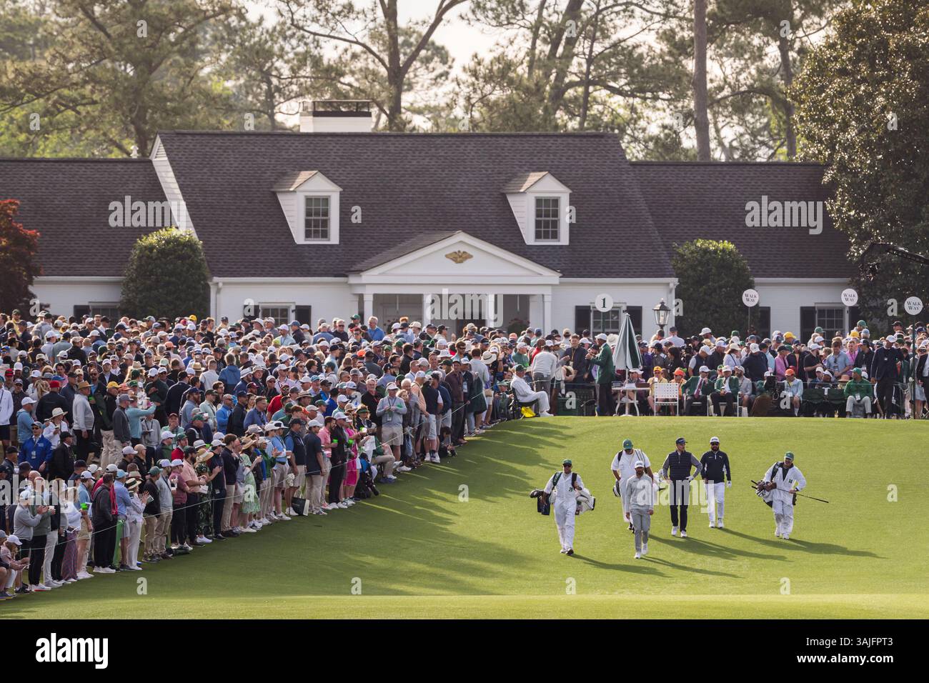 Augusta, United States. 11th Apr, 2025. Justin Rose of, UK., . Max Homa ...