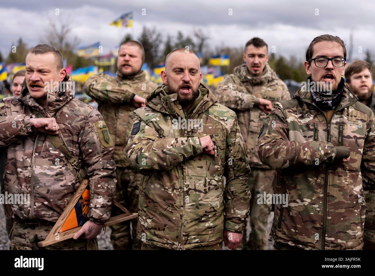 Brothers in arms of Marharyta Polovinko, 31, Ukrainian artist, paramedic and volunteer from 3rd ...