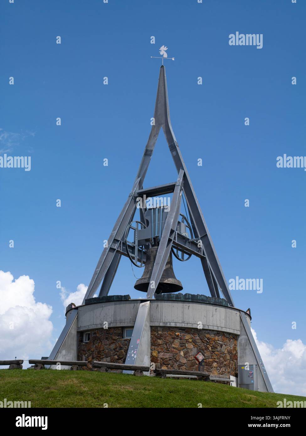 Concordia 2000: Bell Tower, Symbol of Peace, Amidst the Alpine Peaks ...