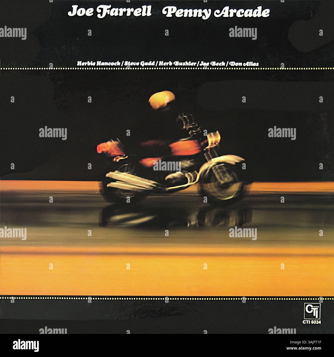 Joe Farrell - Penny Arcade - Vintage jazz record cover Stock Photo - Alamy