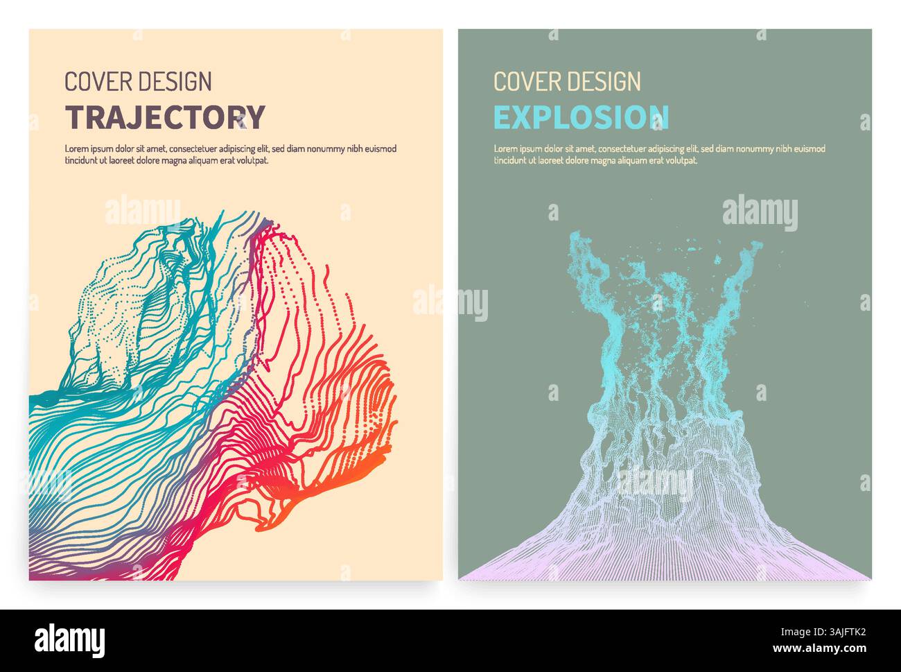 Water splash imitation. Point explode. Array with dynamic emitted particles. Abstract background ...