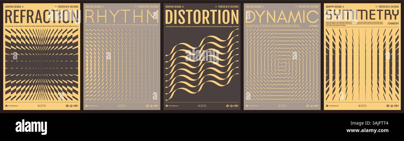 Image of many rectangular flat shapes with transition effect. Abstract ...