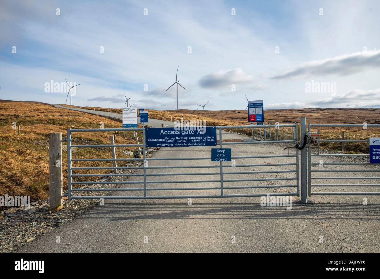 Viking Wind Farm consisting of 103 wind turbines constructed by SSE on ...