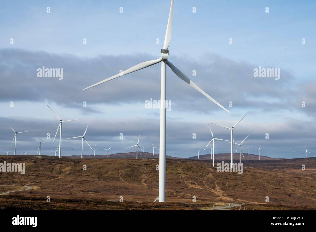Viking Wind Farm consisting of 103 wind turbines constructed by SSE on ...