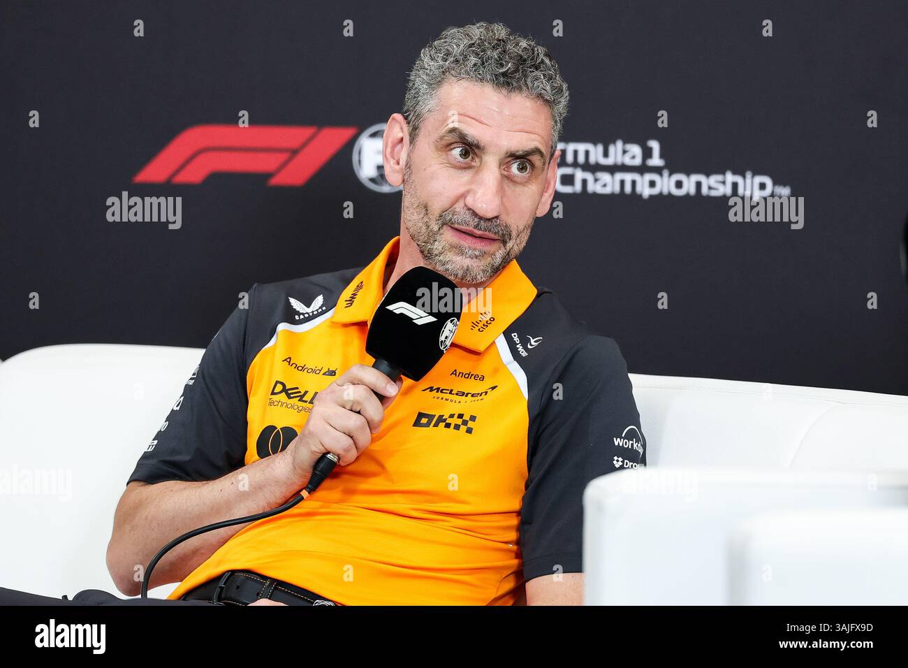 STELLA Andrea (ita), Team Principal of McLaren F1 Team, portrait press ...