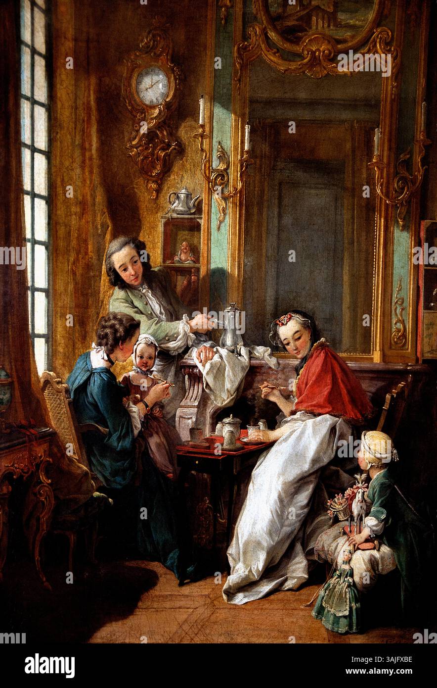 The Breakfast 1739 by BOUCHER Francois 1703-70 France French , Louvre ...