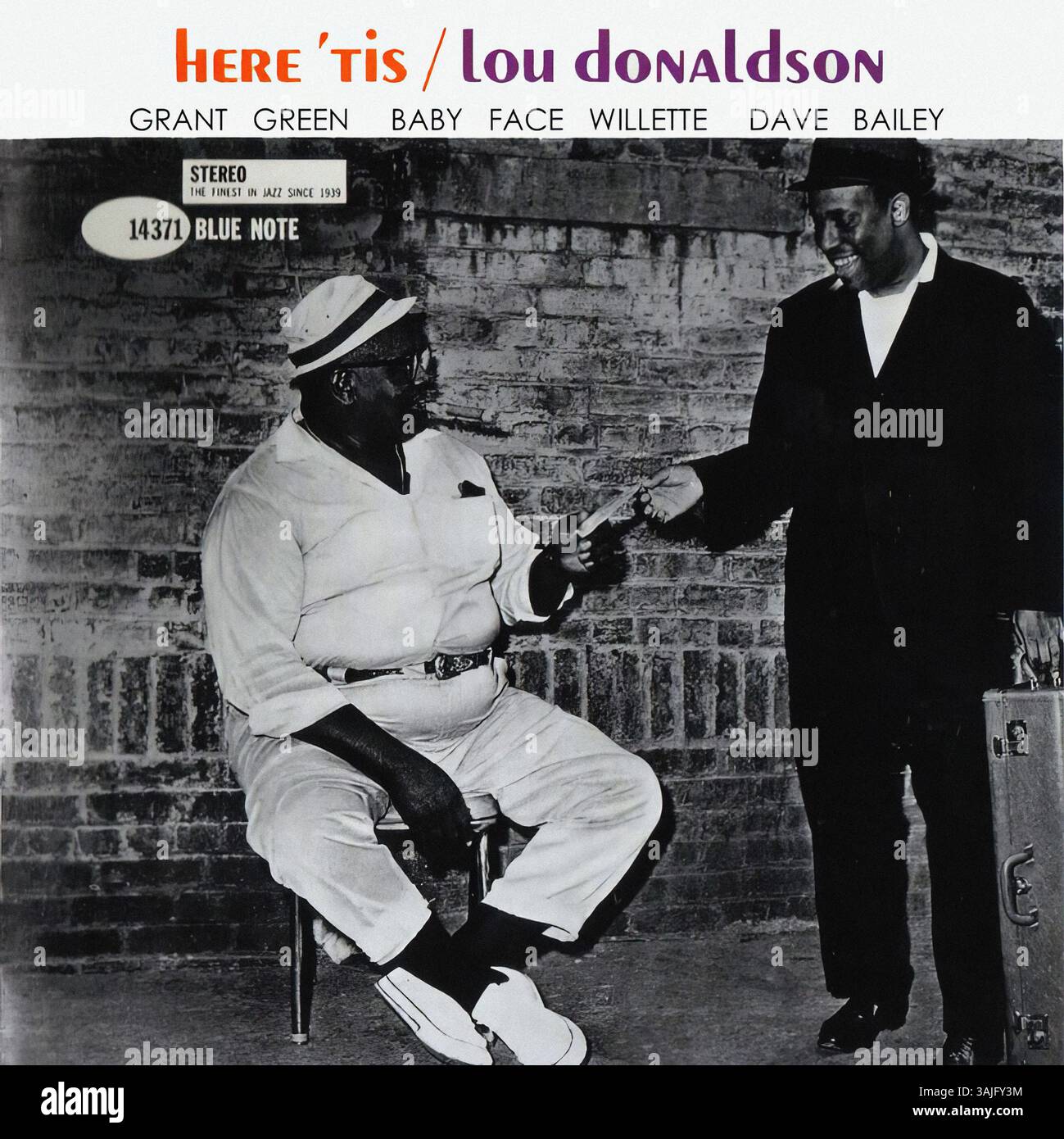 Lou Donaldson - Here 'Tis - Vintage jazz record cover Stock Photo - Alamy