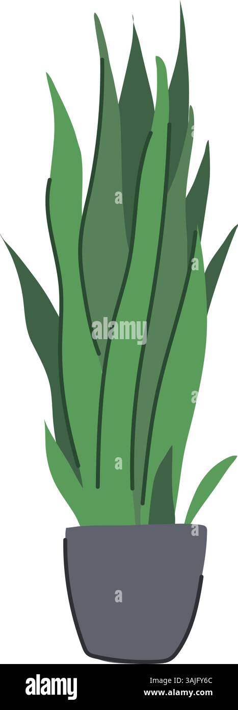 silk artificial plant cartoon vector illustration Stock Vector Image ...