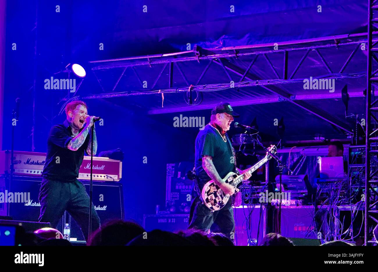 Iconic English punk group Sex Pistols featuring Frank Carter performing ...