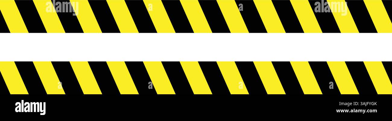Yellow and Black Caution Tape Vector Illustration – Warning Stripe Barrier Design Stock Vector ...