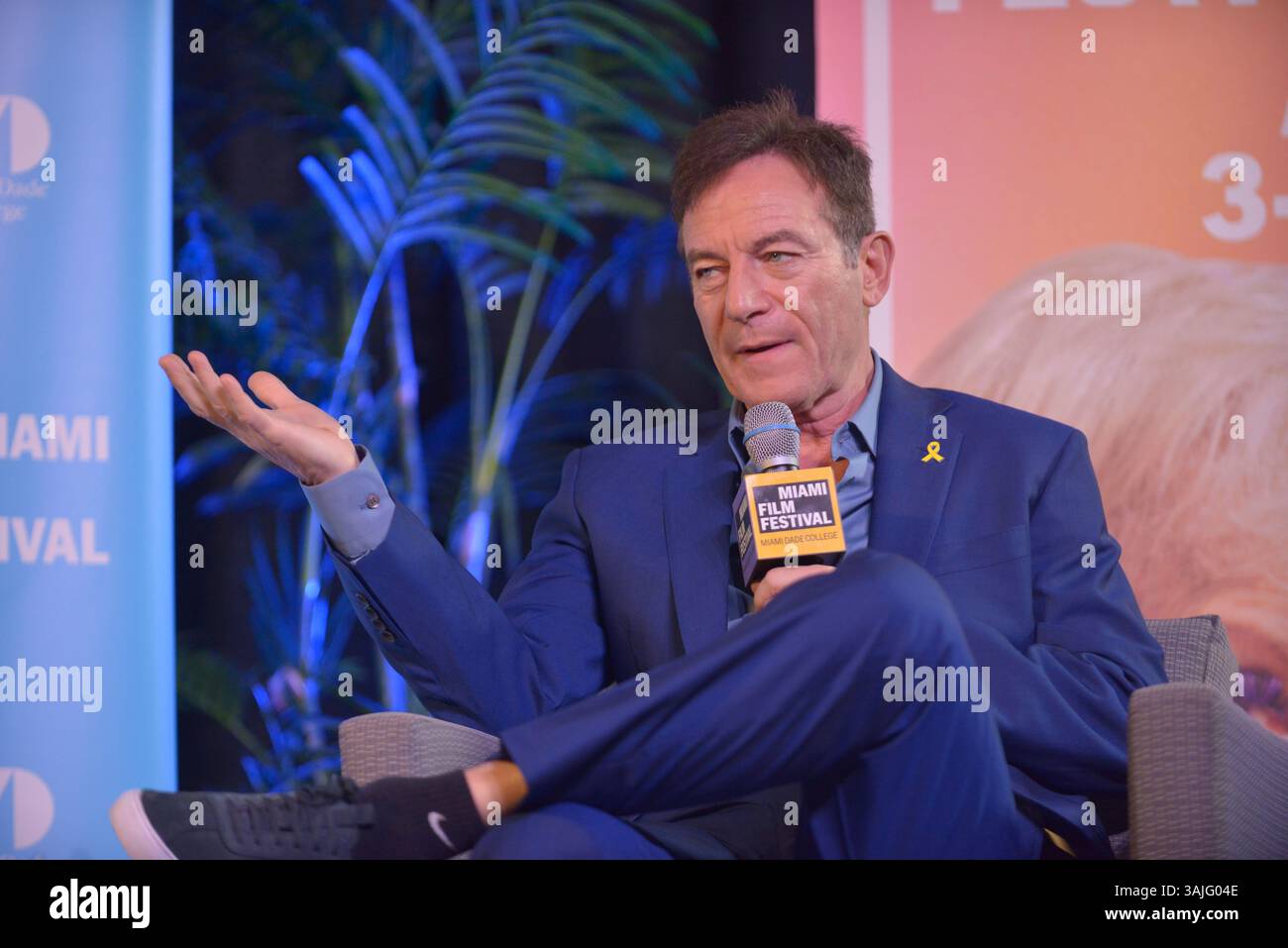 Miami, Florida, USA. 10th Apr, 2025. Actor Jason Isaacs in conversation ...