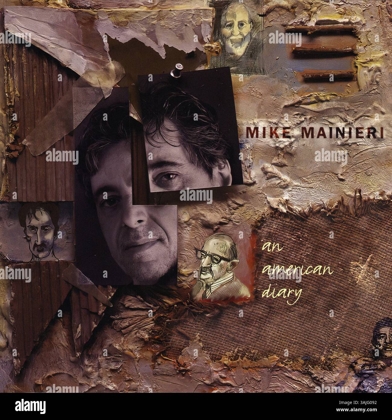 Mike Mainieri - An American Diary - Vintage jazz record cover Stock ...