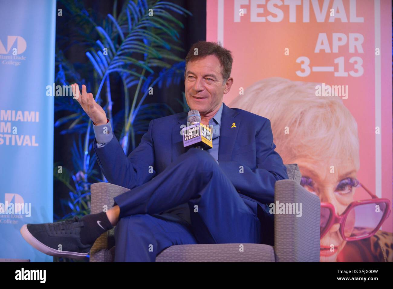 Miami, Florida, USA. 10th Apr, 2025. Actor Jason Isaacs in conversation ...