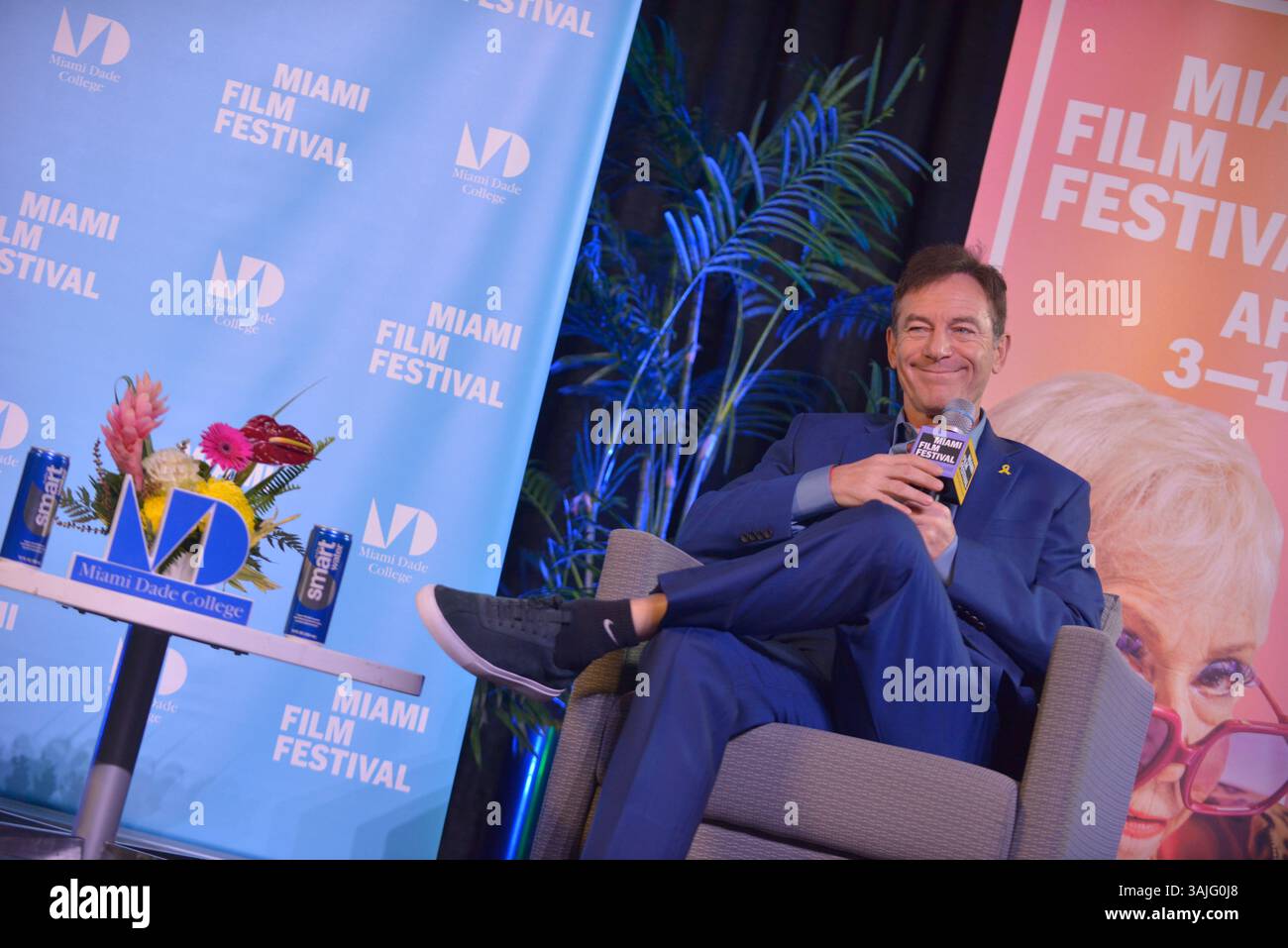 MIAMI, FLORIDA - APRIL 10: Actor Jason Isaacs in conversation with ...