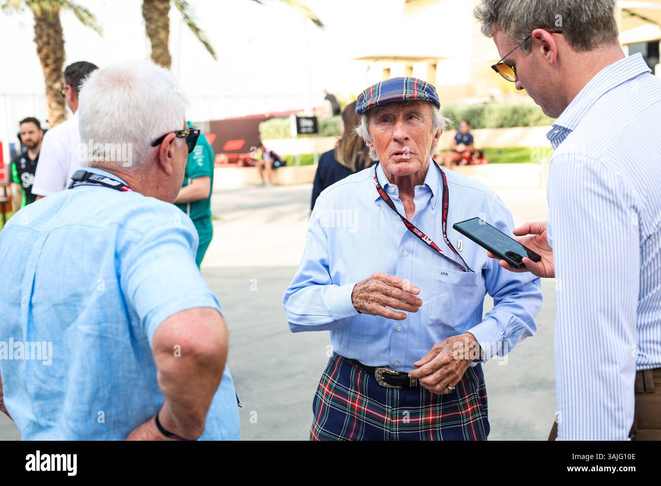 STEWART Jackie, former F1 driver, with BLASH Michael Herbie, Permanent ...