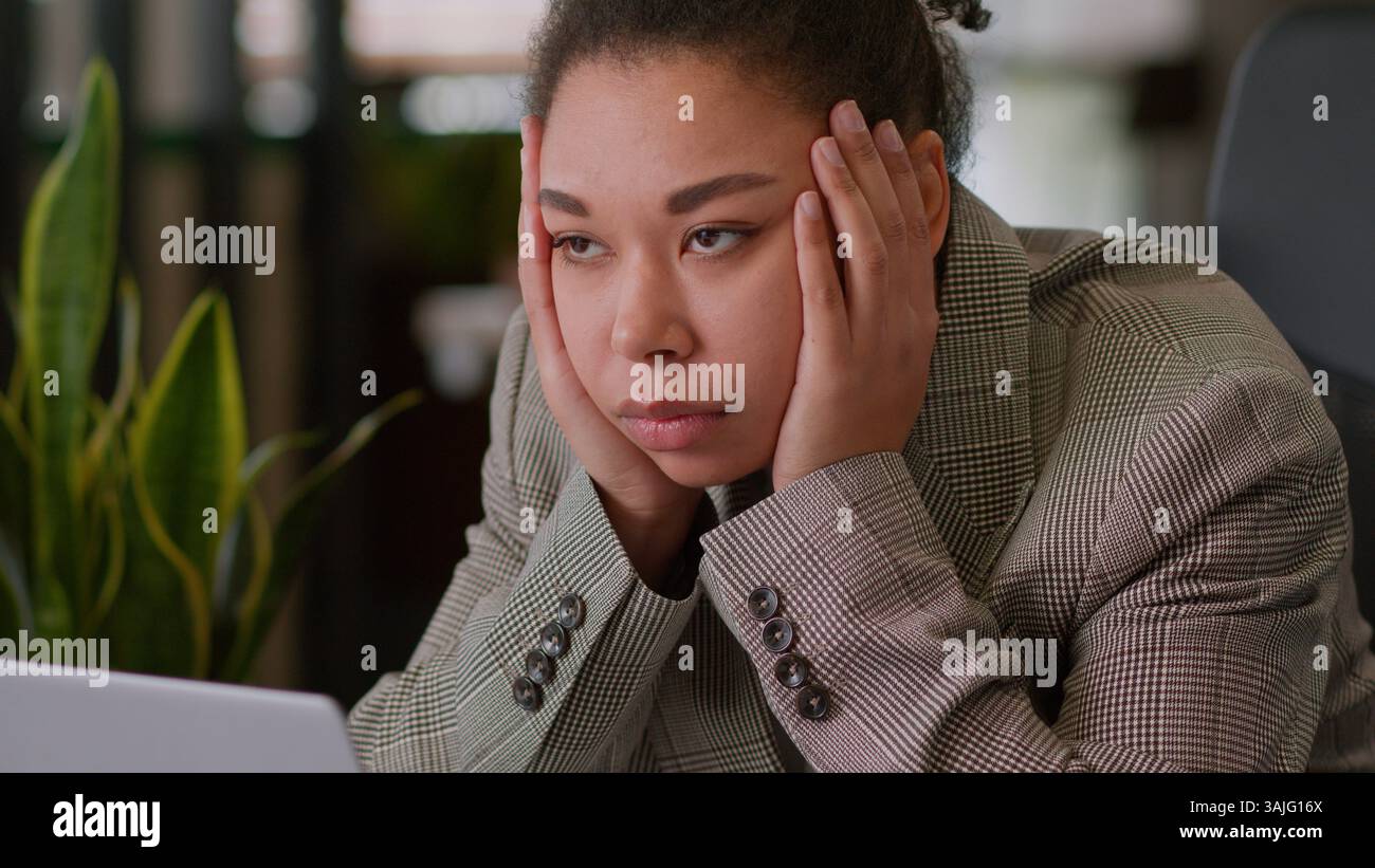 African American ethnic woman businesswoman employee business worker ...