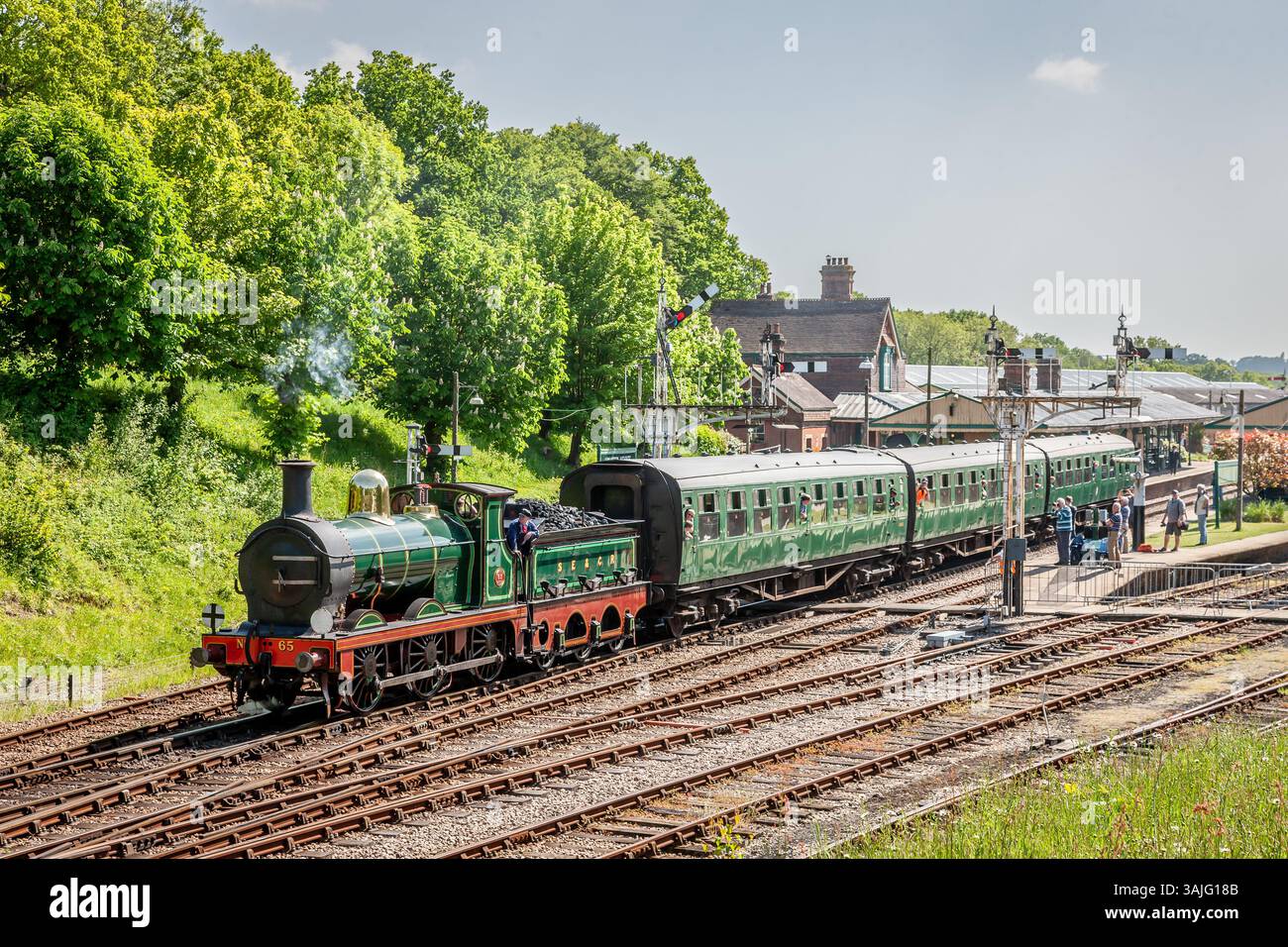 SECR '01' 0-6-0 No. 65, Horsted Keynes, Bluebell Railway, East Sussex ...