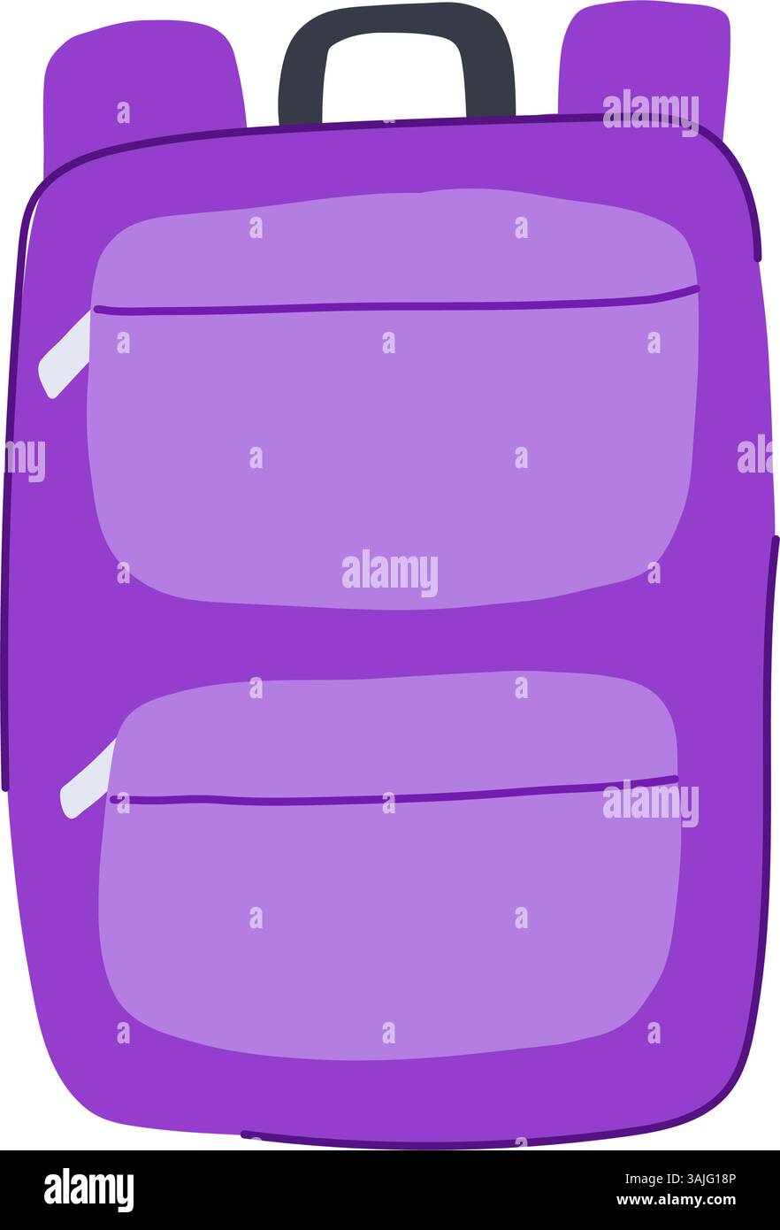 school backpack cartoon vector illustration Stock Vector Image & Art ...