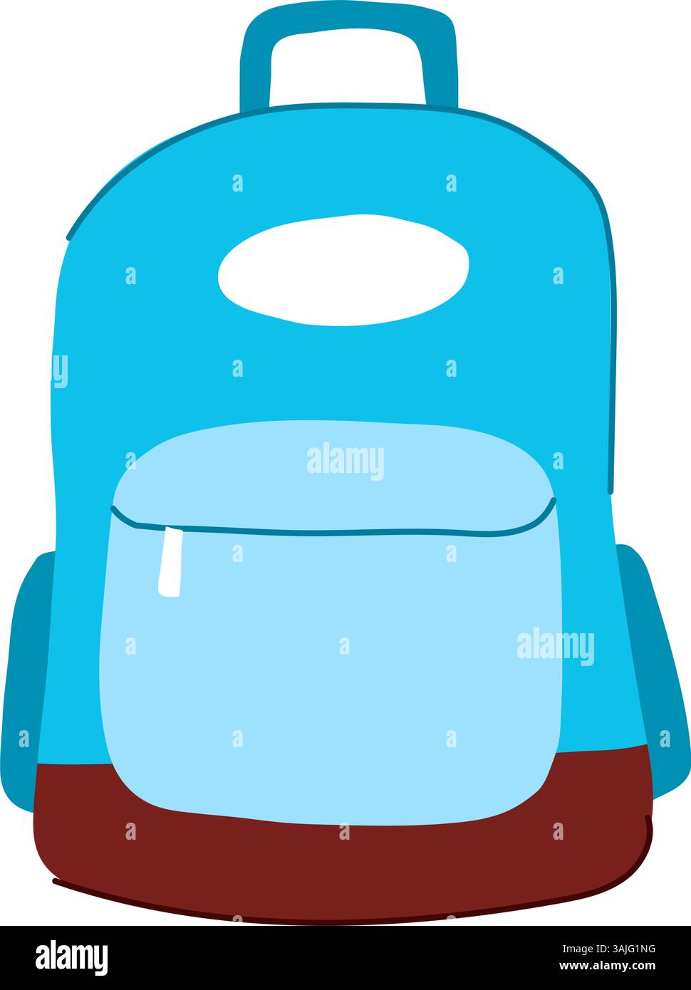 lightweight backpack cartoon vector illustration Stock Vector Image ...