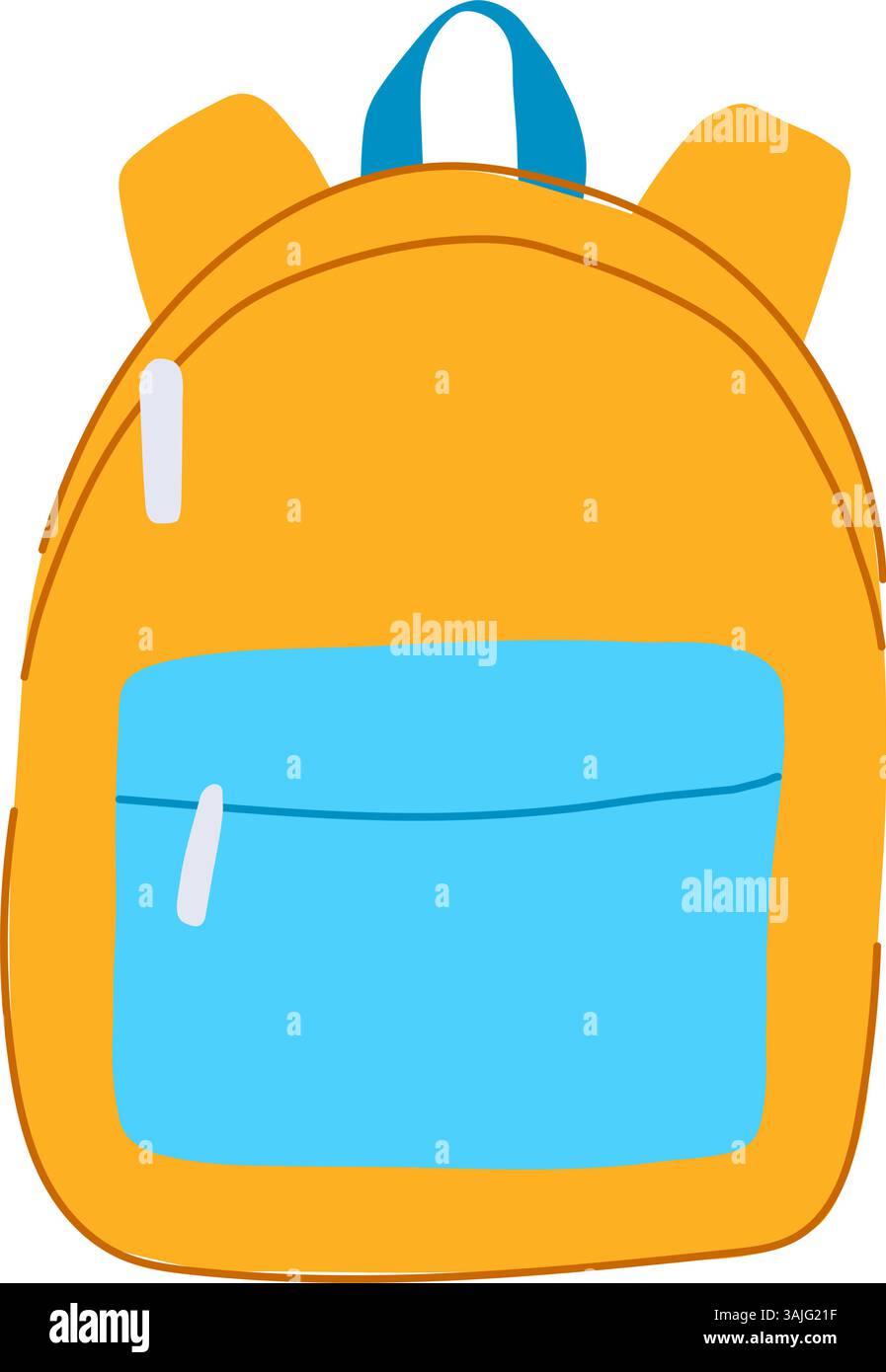 stylish backpack cartoon vector illustration Stock Vector Image & Art ...