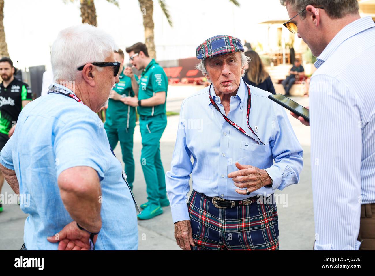 STEWART Jackie, former F1 driver, with BLASH Michael Herbie, Permanent ...
