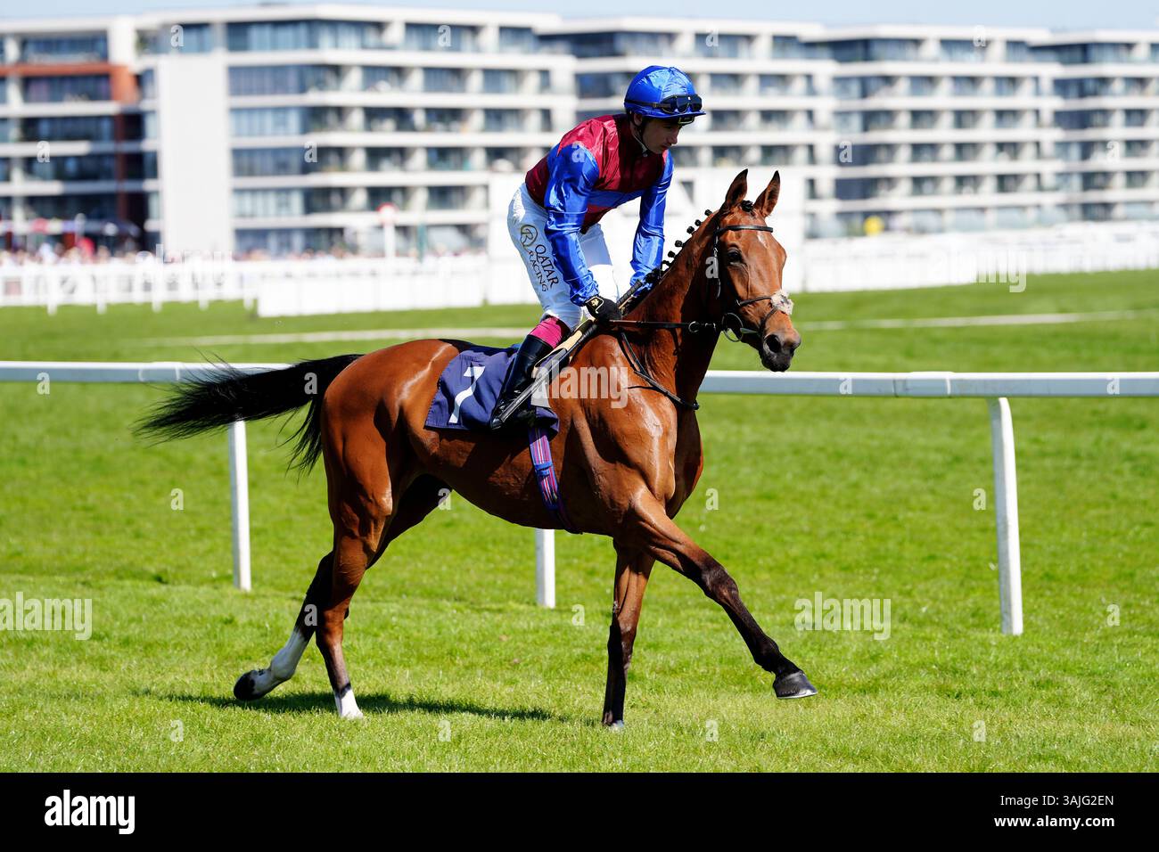 Serenity Prayer ridden by Oisin Murphy at Newbury Racecourse. Picture ...