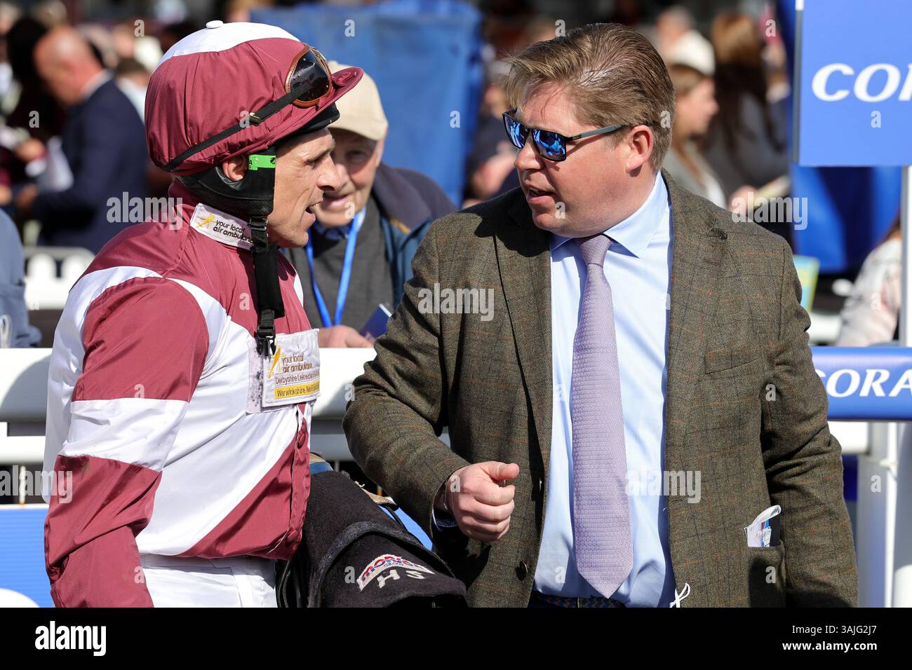 Jockey Harry Skelton (left) with trainer and brother Dan Skelton after ...